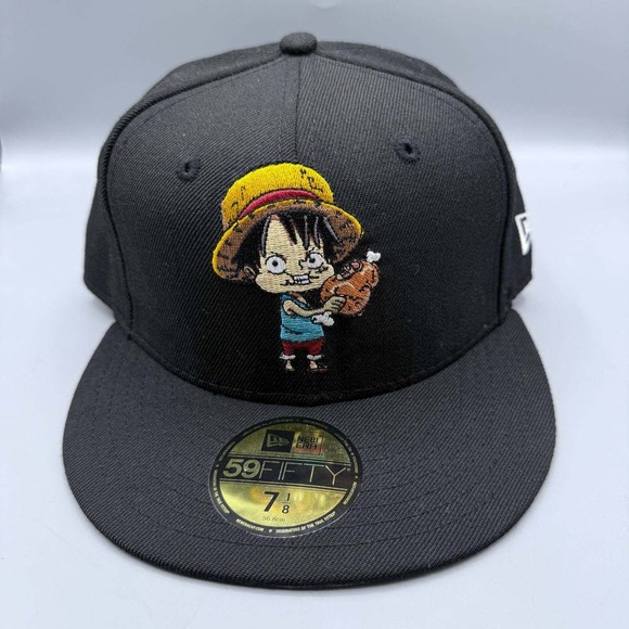 New Era | Accessories | One Piece Luffy Hat Men 7 8 Black Gray 59fifty ...